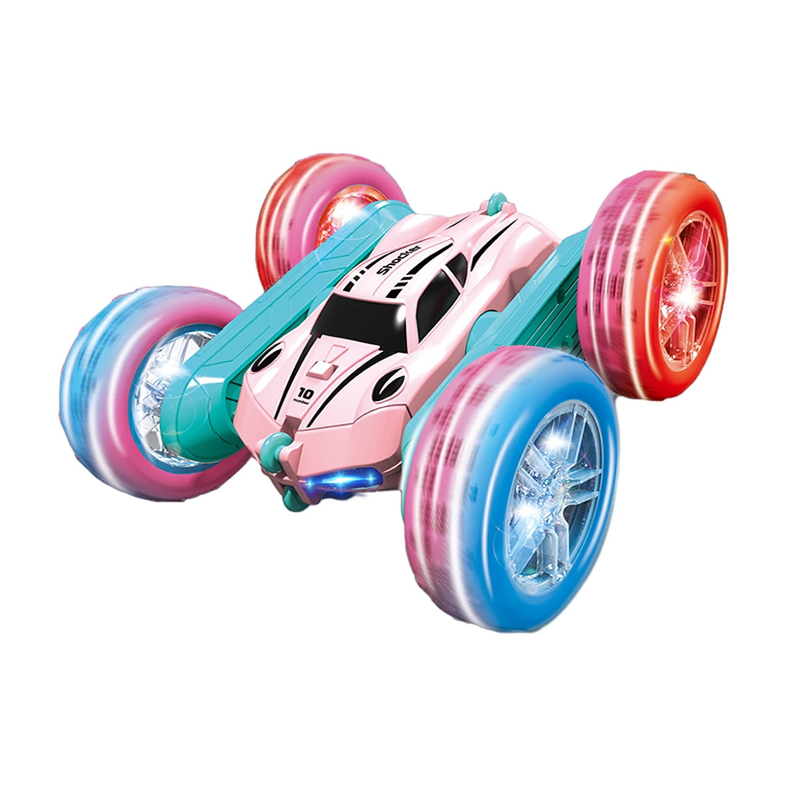 Matoen RC Stunt Car, Double-sided Remote Control Toy with Lights ...