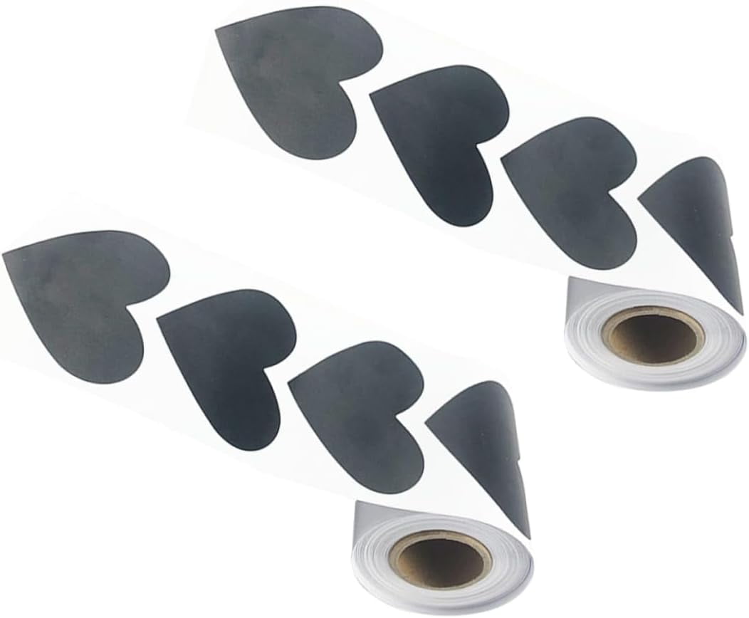 Gift Labels 2 Rolls of Sticker Heart Pattern Practical Wall Sticker ...
