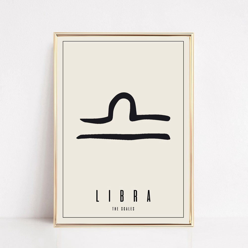 Gift Libras, Libra Wall Art, Libra Zodiac Print, Astrology Gift, Zodiac ...