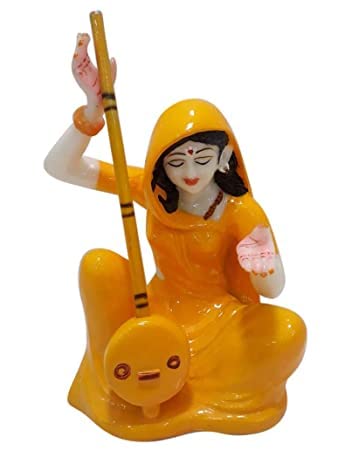 Gift Liya Kya Resin Meera Bai Playing Instrument Figurine Showpiece ...