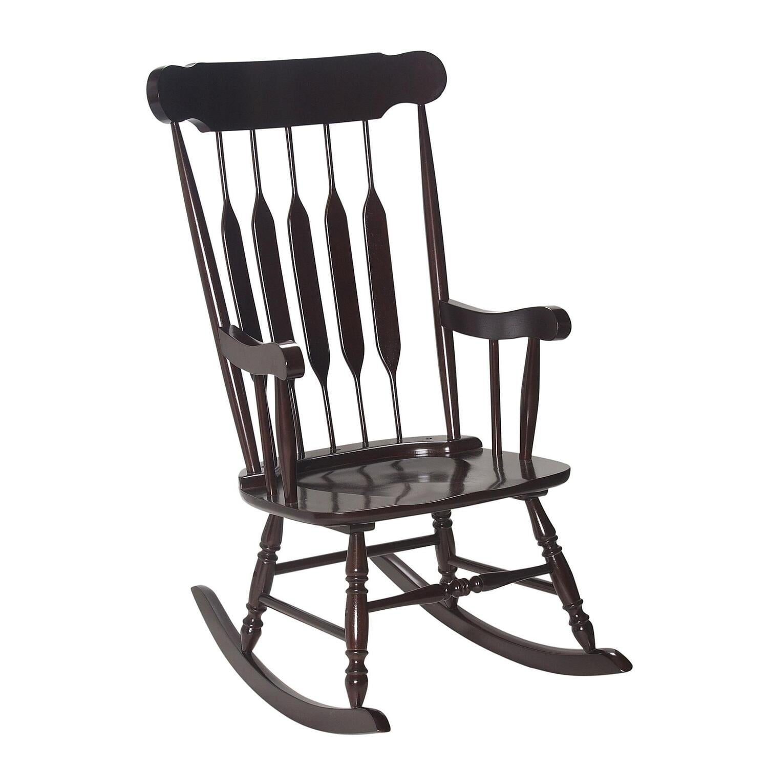 Gift Mark Adult Rocking Chair-Color:Espresso - Walmart.com