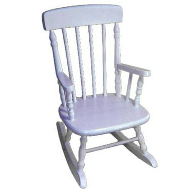Gift Mark Kids Mission Style Ladder Back Rocking Chair with Upholstered ...