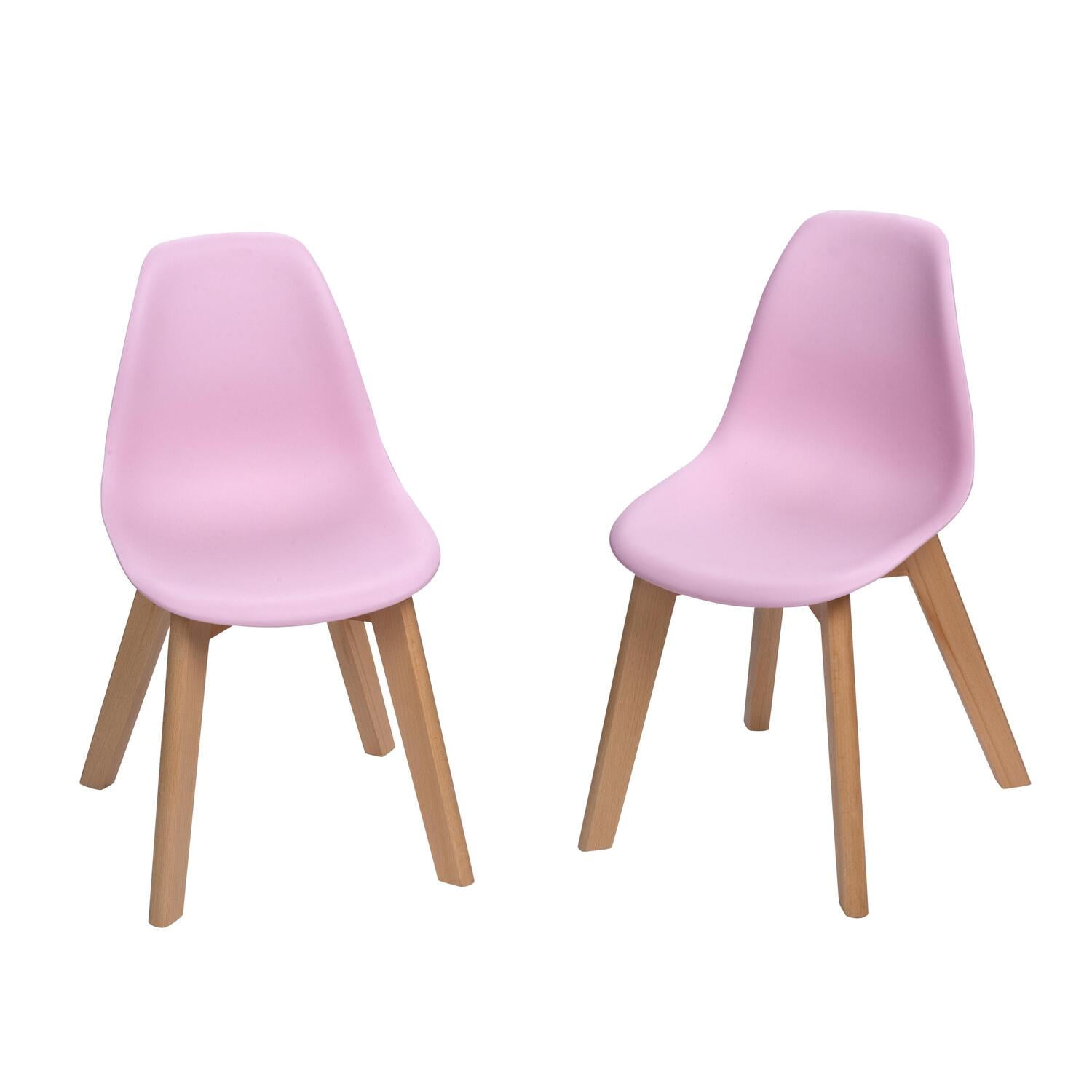 Gift Mark Modern Kids Chair Set (Set of 2 Chairs)-Color:Pink - Walmart.com