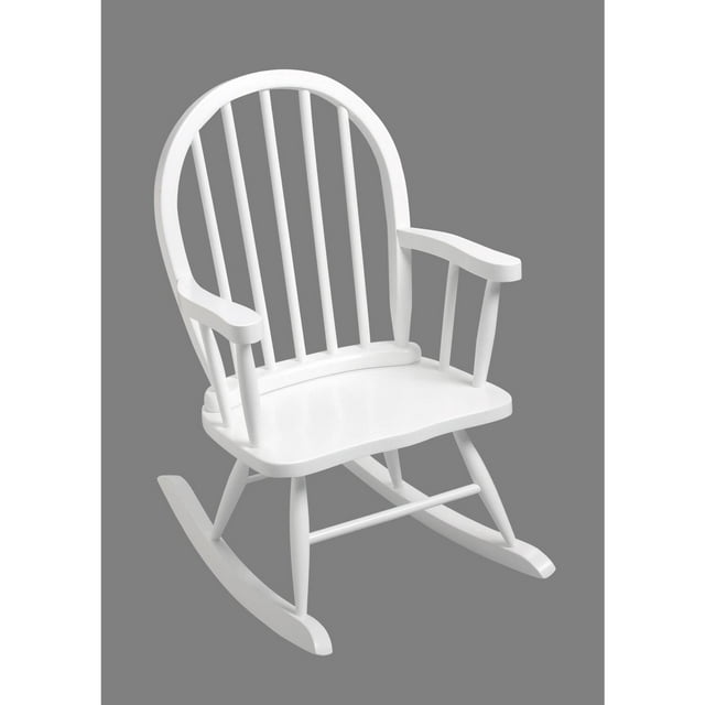 Gift Mark Windsor Wooden Kids Rocking Chair - White, Perfect for ...