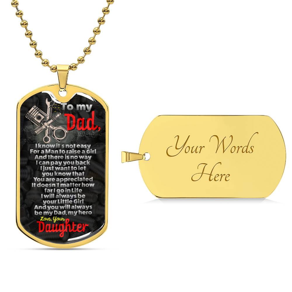 Gift For Mechanic Dad - Mechanic Dad Gift - Necklace For Mechanic Dad ...