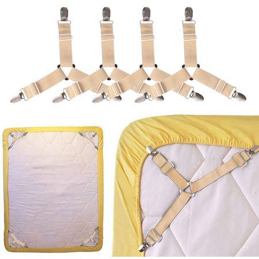 Gift for Mum!Sheet Fasteners Keepers-Adjustable Elastic Bed Sheet ...