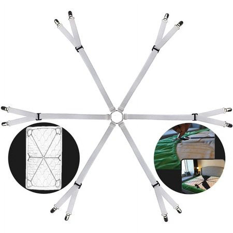 Gift for Mum!Sheet Fasteners Keepers-Adjustable Elastic Bed Sheet ...