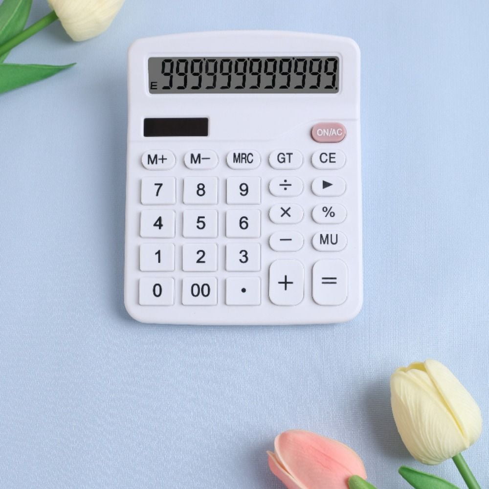 Gift Office Calculator Large Screen Solar Dual Power Electronic ...