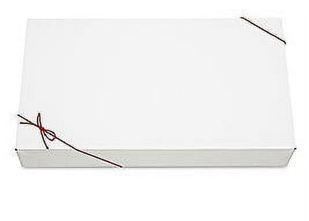 Gift Packaging Apparel Boxes White with Red Loops-10pack - Walmart.com