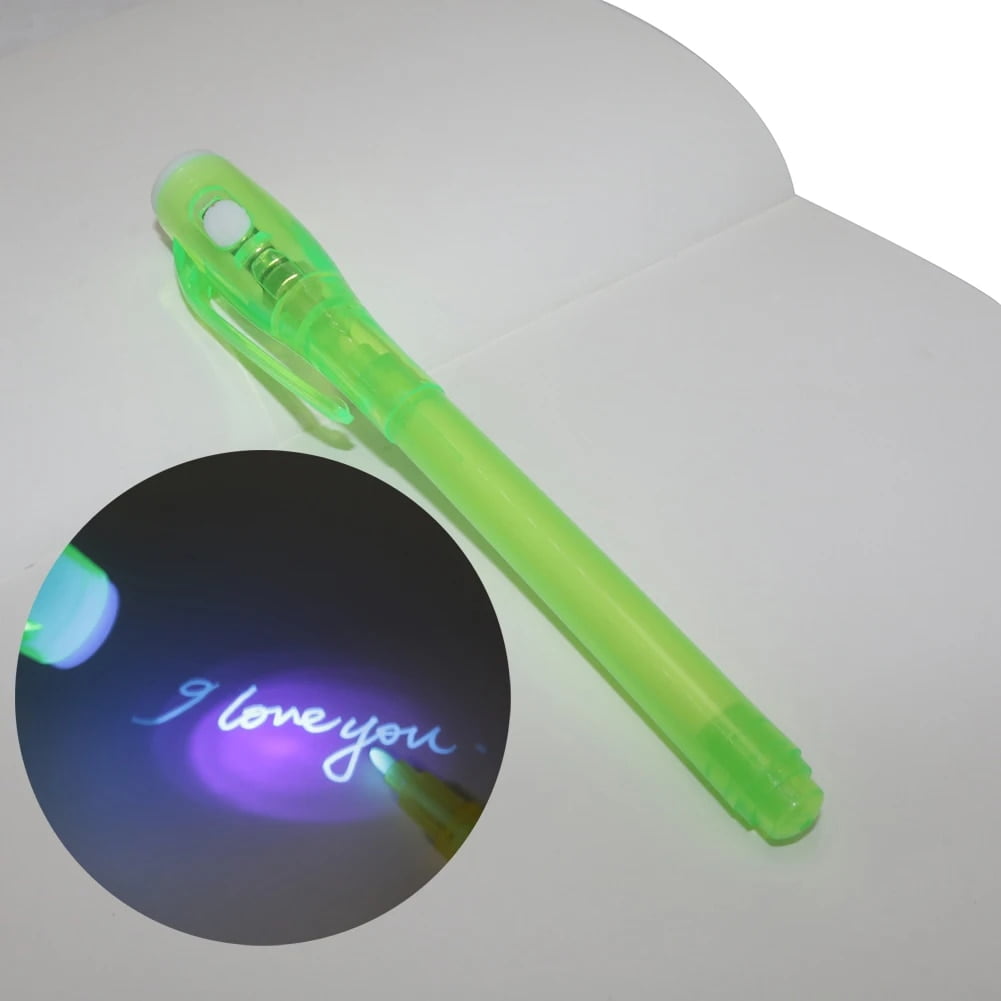 Gift Pen Magic Purple 2 In 1 UV Graffiti Black Light Combo Creative ...