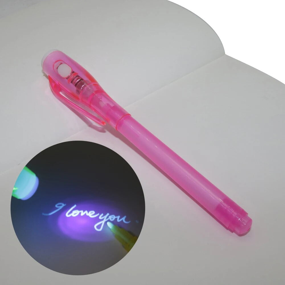 Gift Pen Magic Purple 2 In 1 UV Graffiti Black Light Combo Creative ...