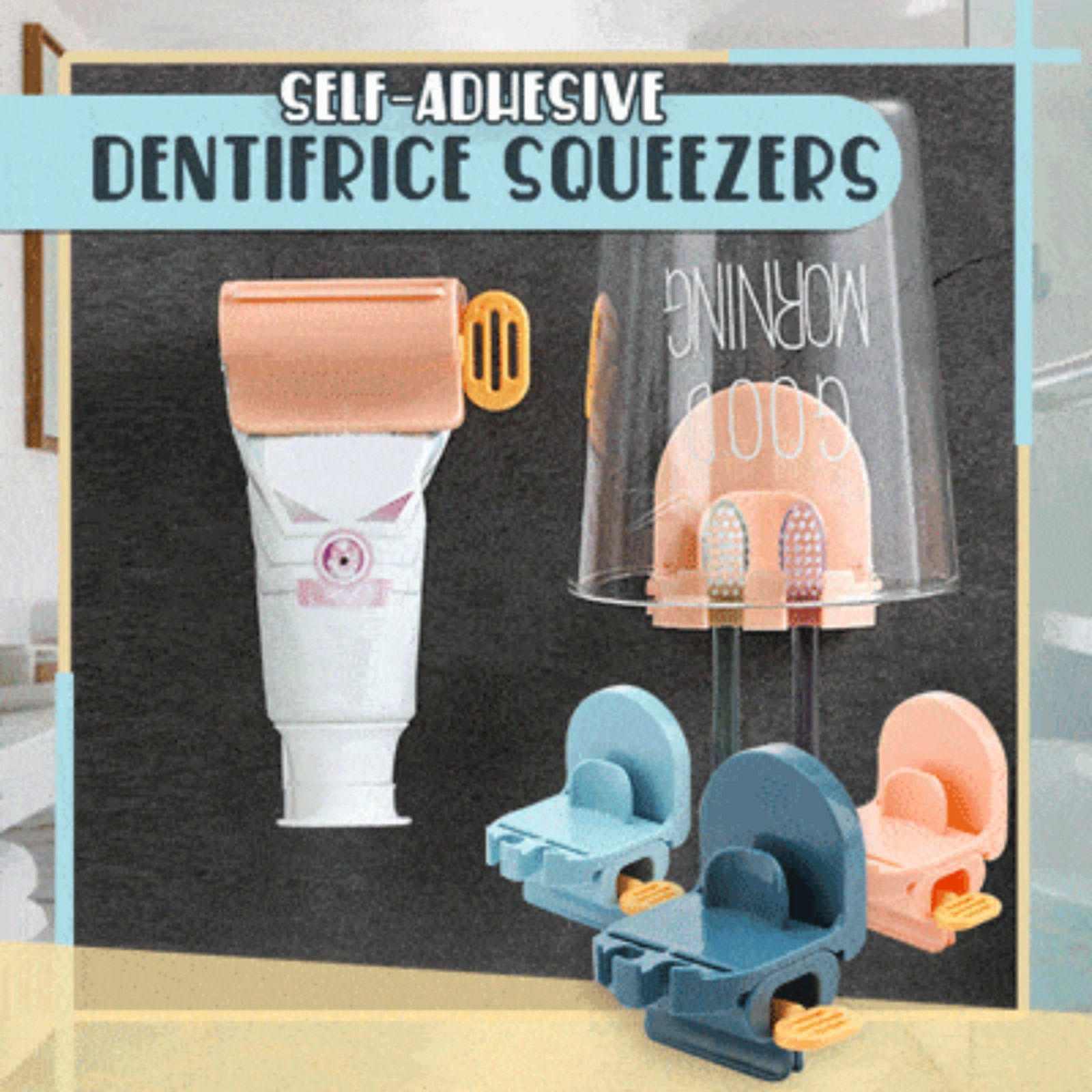 Gift Ready, Self-Adhesive Dentifrice Squeezers, 3-in-1 Storage ...