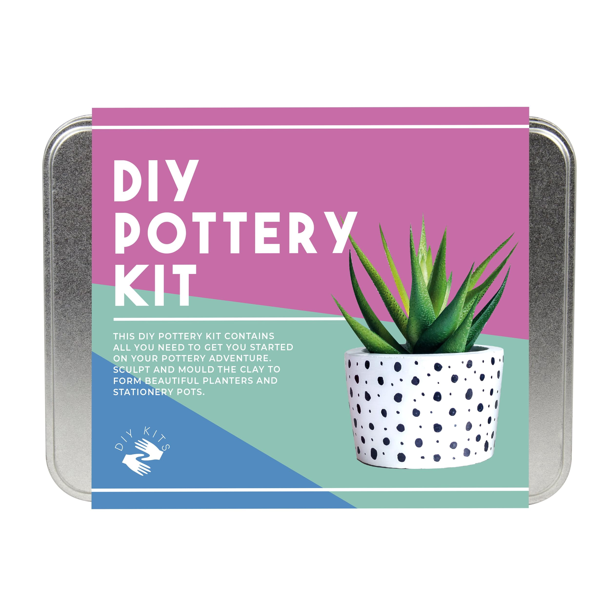 Gift Republic DIY Kits|Pottery|Planters & Pot|Includes All You Need ...