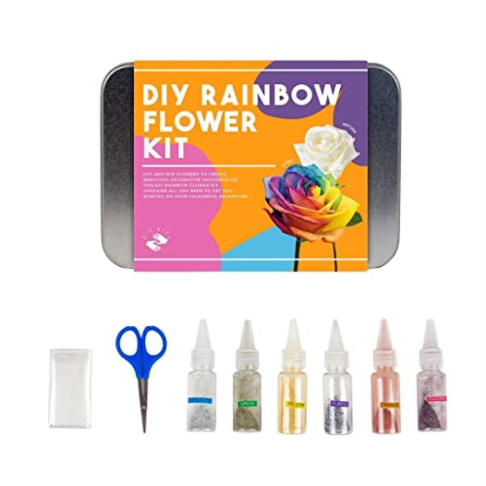 Gift Republic DIY Rainbow Flowers Kit Multicolor - Walmart.com