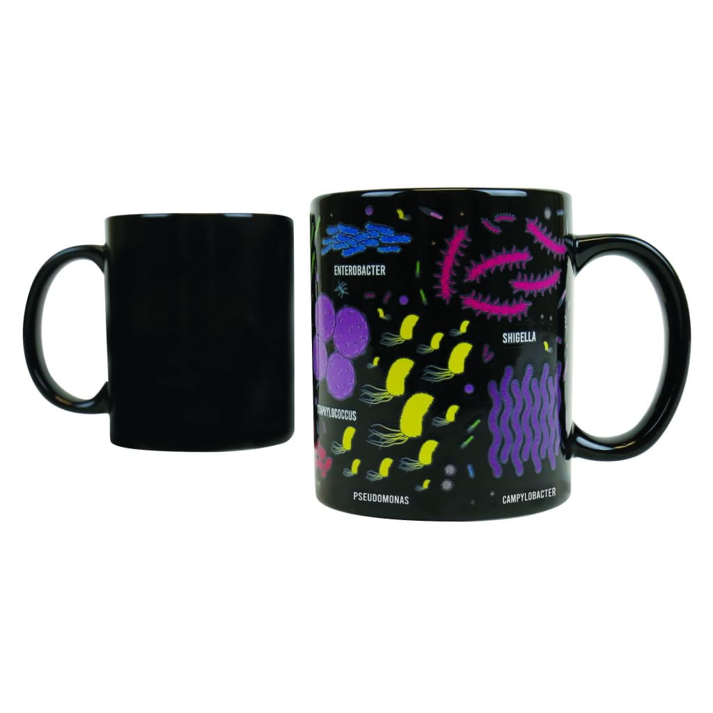 Gift Republic Germaphobe Heat Revealing Black Ceramic Mug Cup - Walmart.com