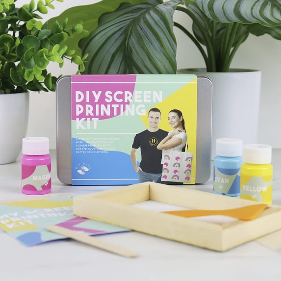Gift Republic Screen Printing Craft Gift Tin | Complete Kit for DIY ...