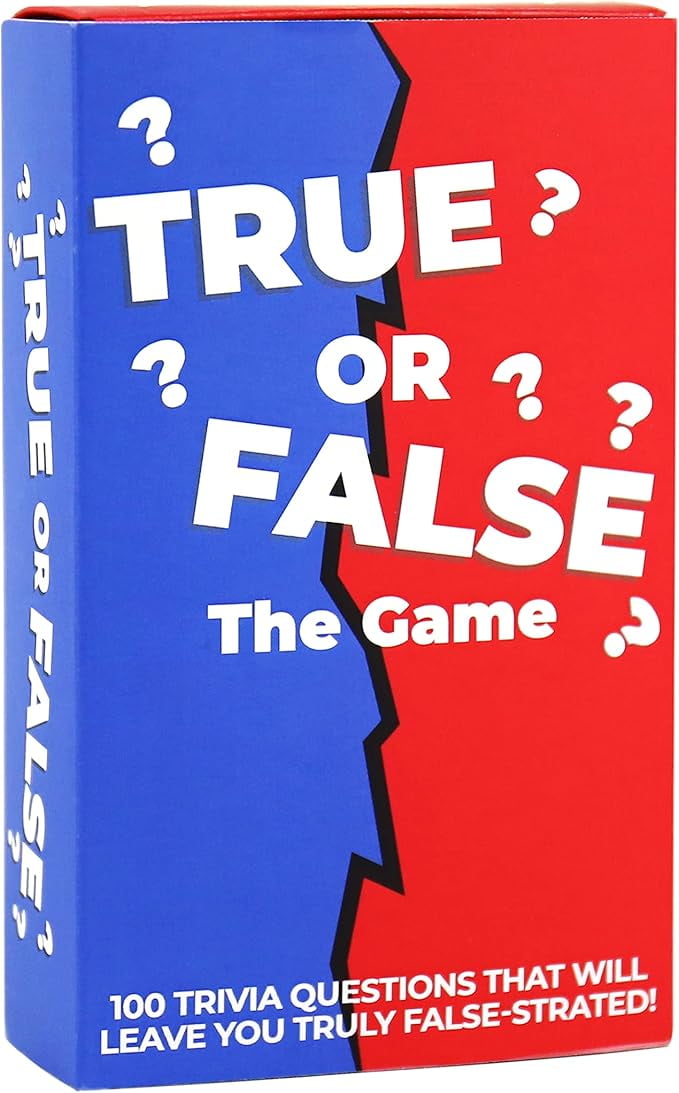 Gift Republic True Or False Trivia 100 Questions Card Game - Walmart.com