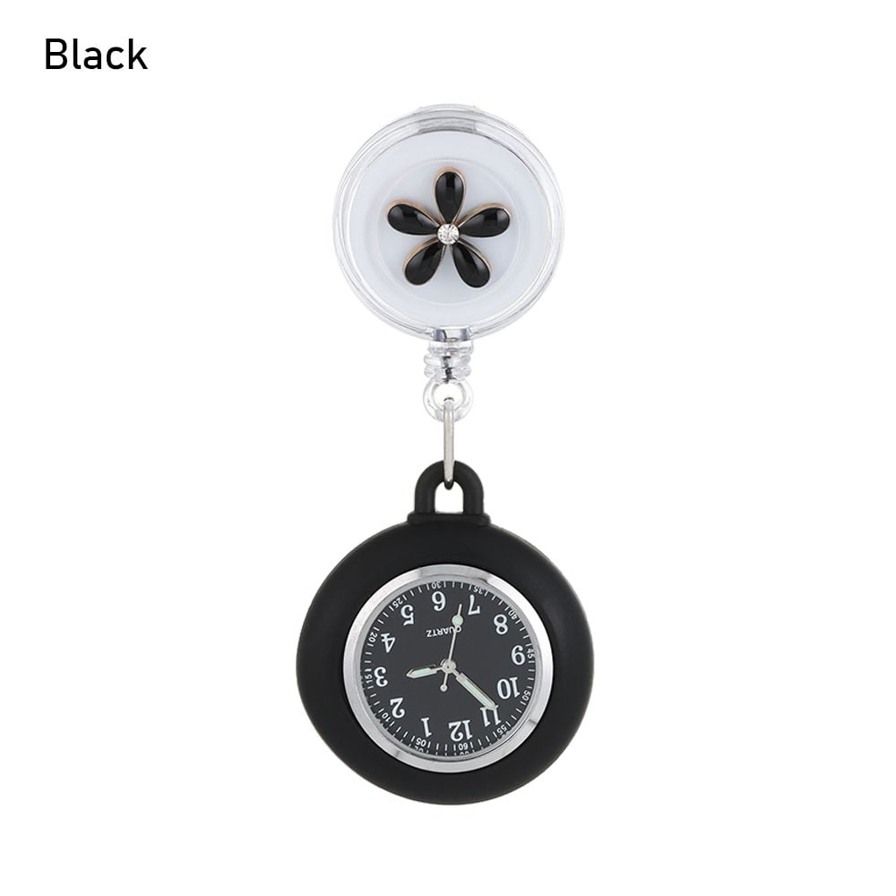 Gift Retractable Reel Glass Id Badge Doctor Pocket Watches Clip Watches ...
