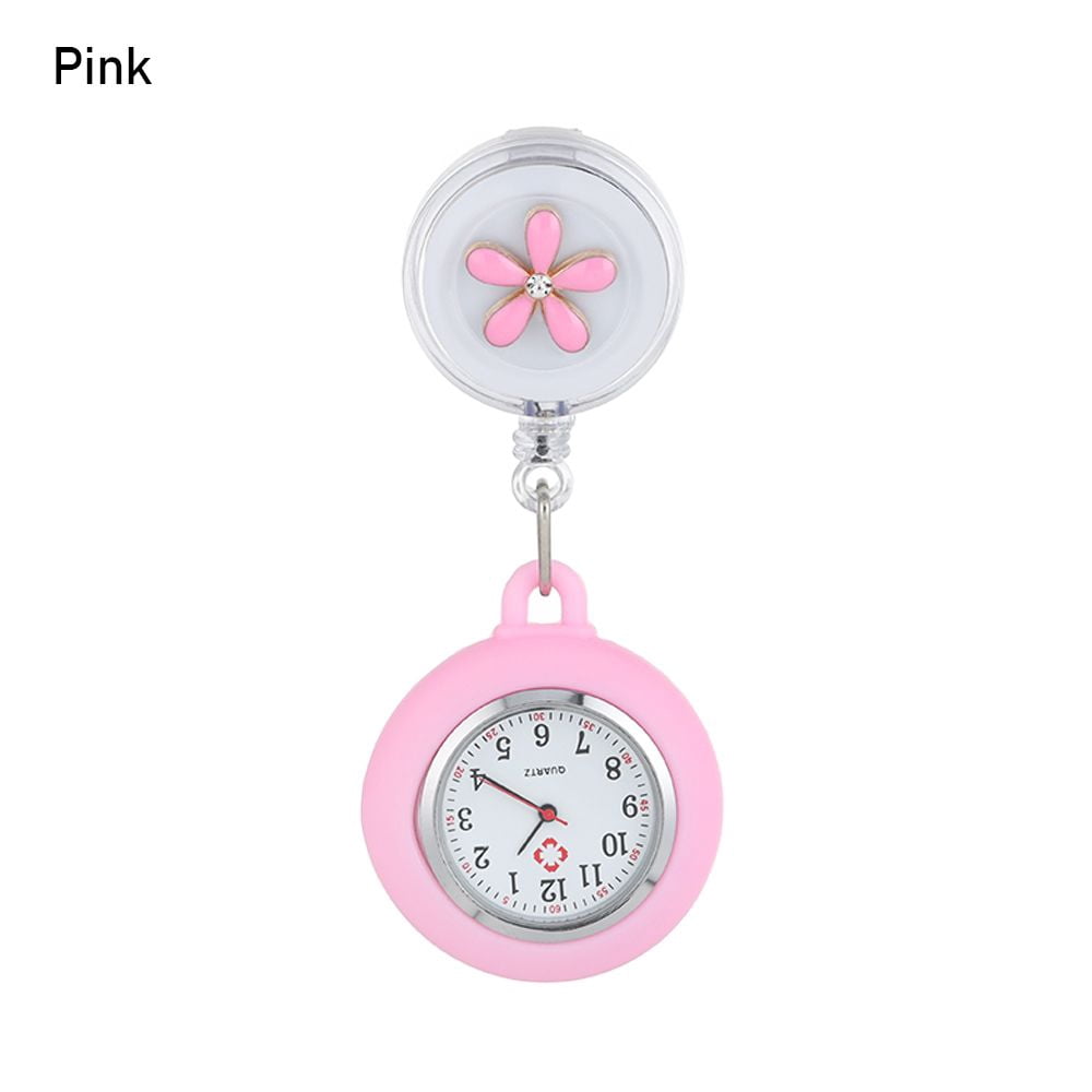 Gift Retractable Reel Glass Id Badge Doctor Pocket Watches Clip Watches ...