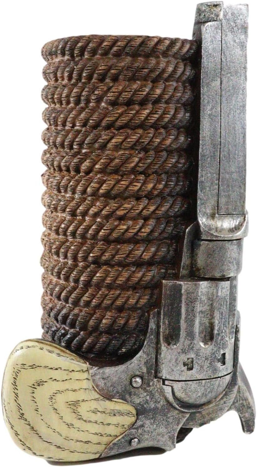 Gift Rustic Western Cowboy Cowgirl Pistol Revolver Gun with Coiled ...