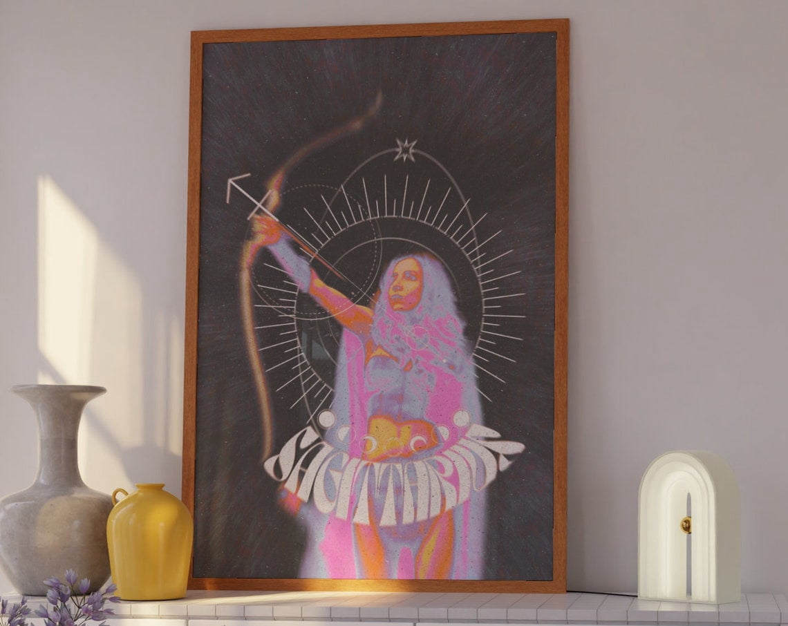 Gift For Sagittarius, Sagittarius Poster, Zodiac Poster, Sagittarius ...
