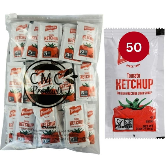 Gift Set: 50 Count DEF29 Ketchup Packets - in CMC Products Food Safe ...