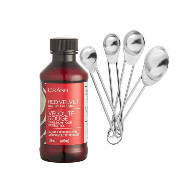 Gift Set: LorAnn Oils Red Velvet Emulsion 4 oz with Measuring Spoons ...
