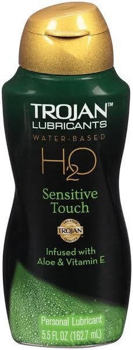 Gift Set Of Trojan H2O Sensitive Touch Lubricant 5.5oz And a Tube if .-Ese Cream 1.5 oz. Cherry ...
