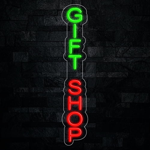 Gift Shop LED Neon Sign 5"L x 27"H #33118 - Walmart.com