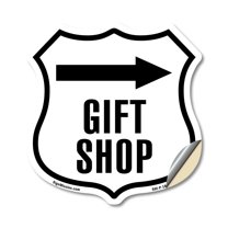 Letter I (2 Pack) 6 inch X 6 inch Shield Shaped Commercial Grade ...
