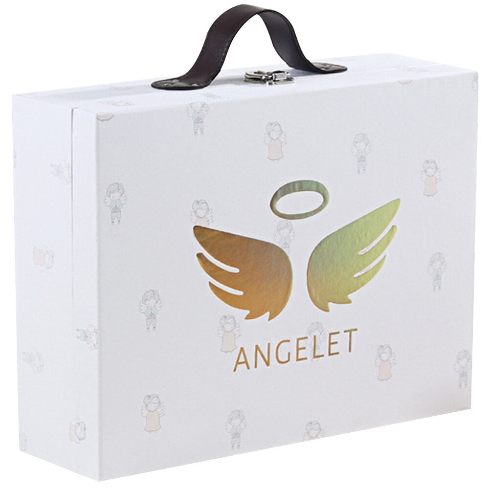 Gift Storage Box, Small Gift Suitcase Decorative Clothes Box Paperboard ...