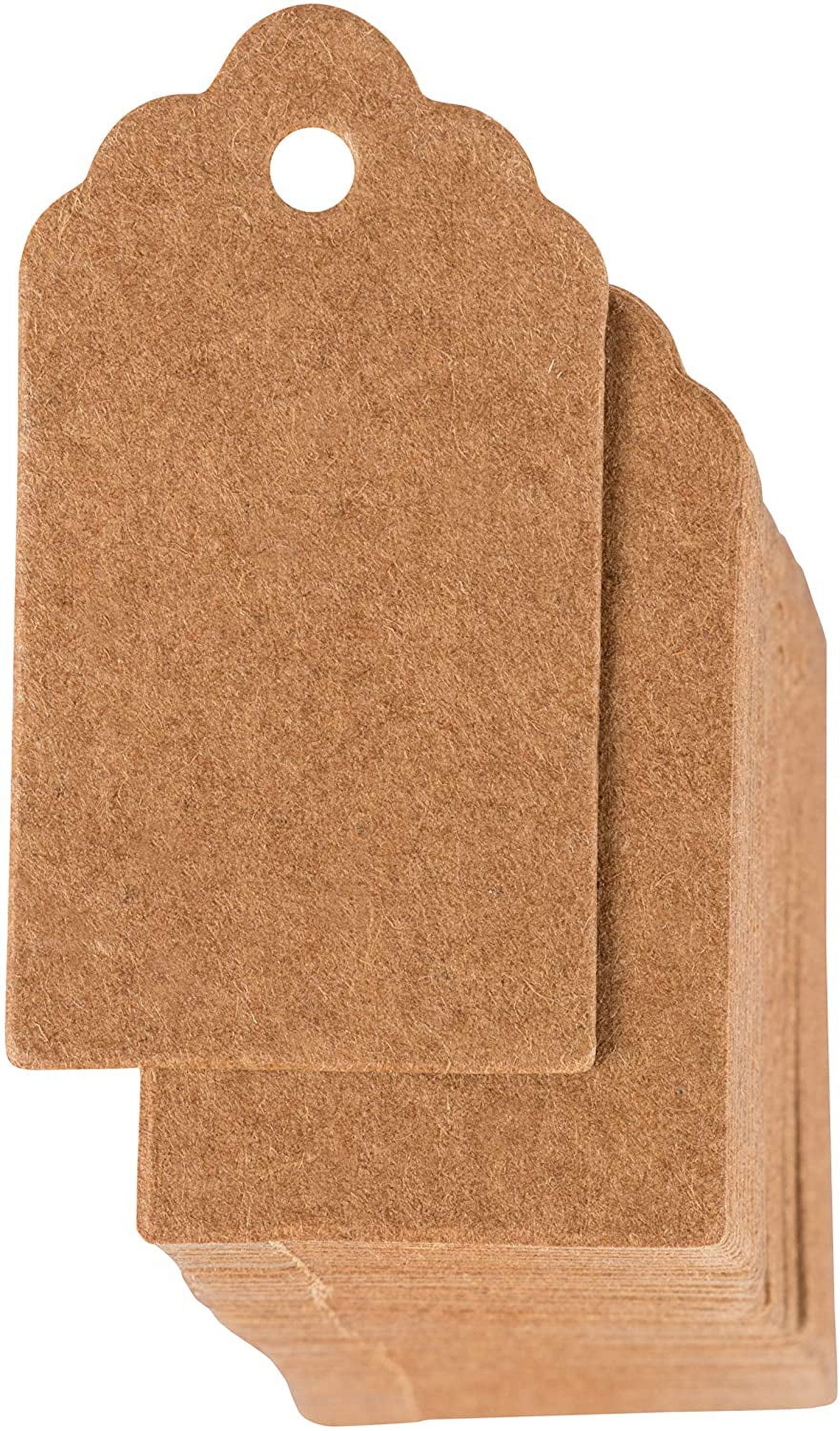 Gift Tags-100-Pack Kraft Paper Tags, Merchandise Tags, Writable Tags ...