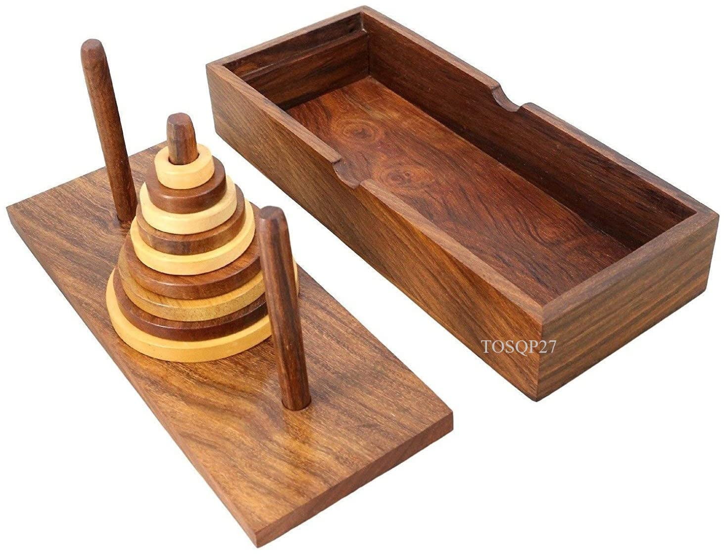 Gift Tower Hanoi Puzzle MMF7 Brainteaser Game Tower of Hanoi 9 Ring ...