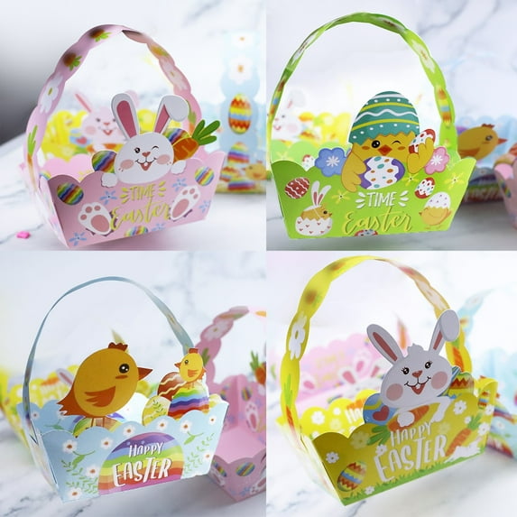 Gift Wrap Paper,A Set Of Easter Cute Animals Chick Candy Box Paper ...