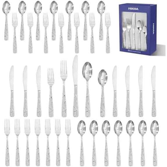 Gift Wrap Silverware Set Stainless Steel Flatware Set for Gift, Cutlery ...