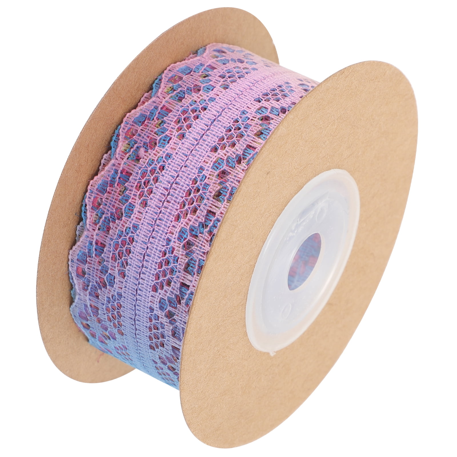 TEHAUX Lace Ribbon Polyester Multi Colored 1 Roll 36x1.1In For Craft ...