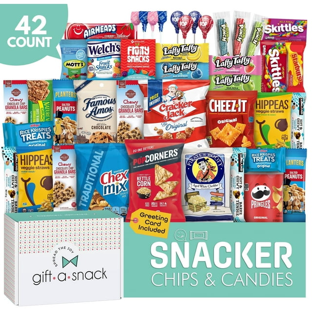 Gift a Snack Chip Variety Snack Box - Snack Pack Variety Box, 42 Count ...