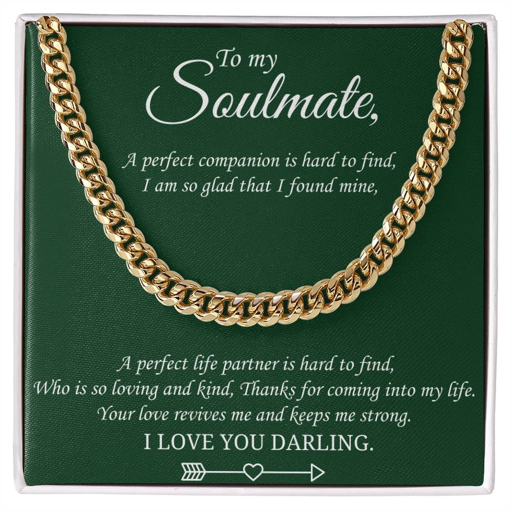 Gift for Boyfriend - Thanks for coming into my life, Cuban Link Chain ...