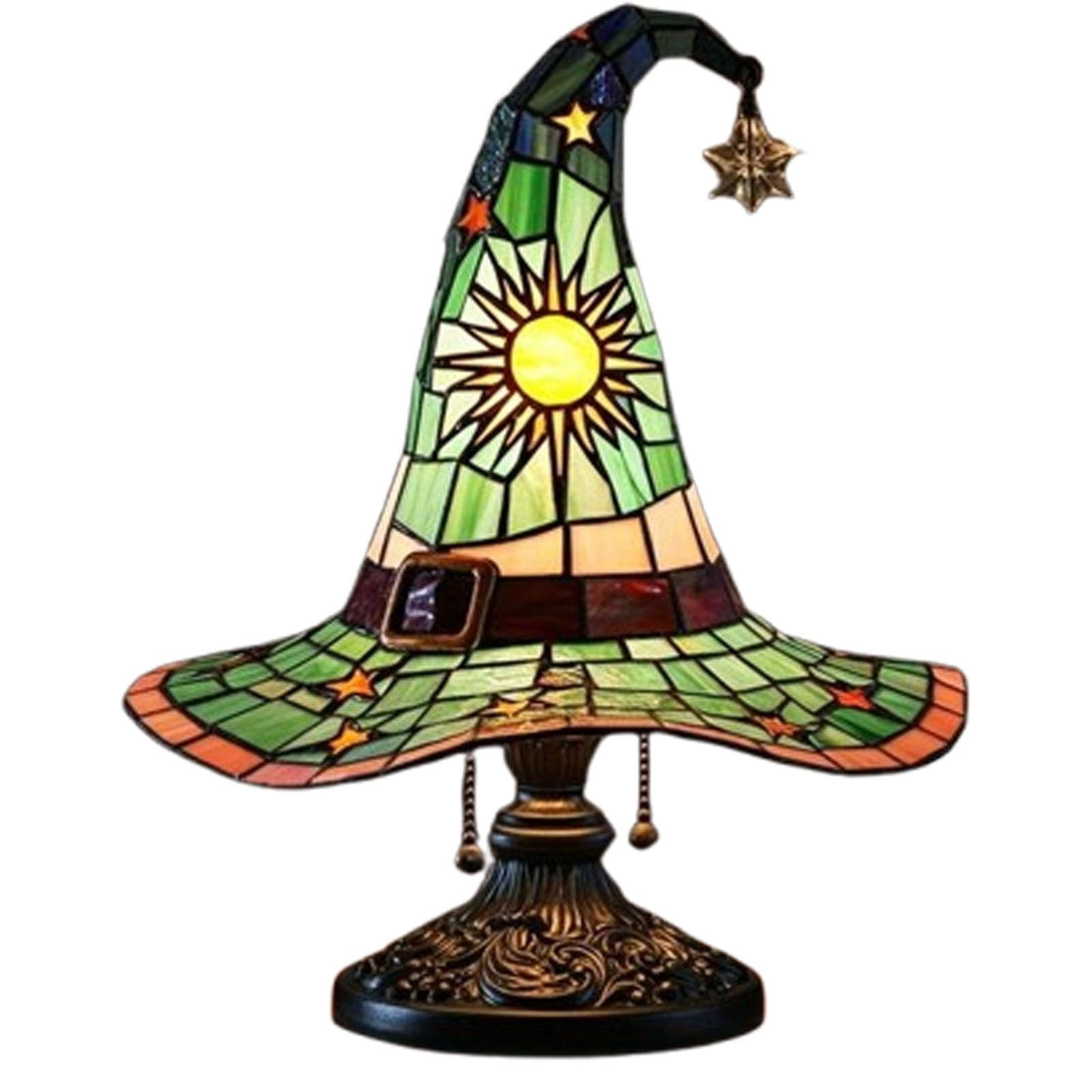 Gift for Witchy Souls - Charming Gothic Wizard Hat Lamp with Mystical ...