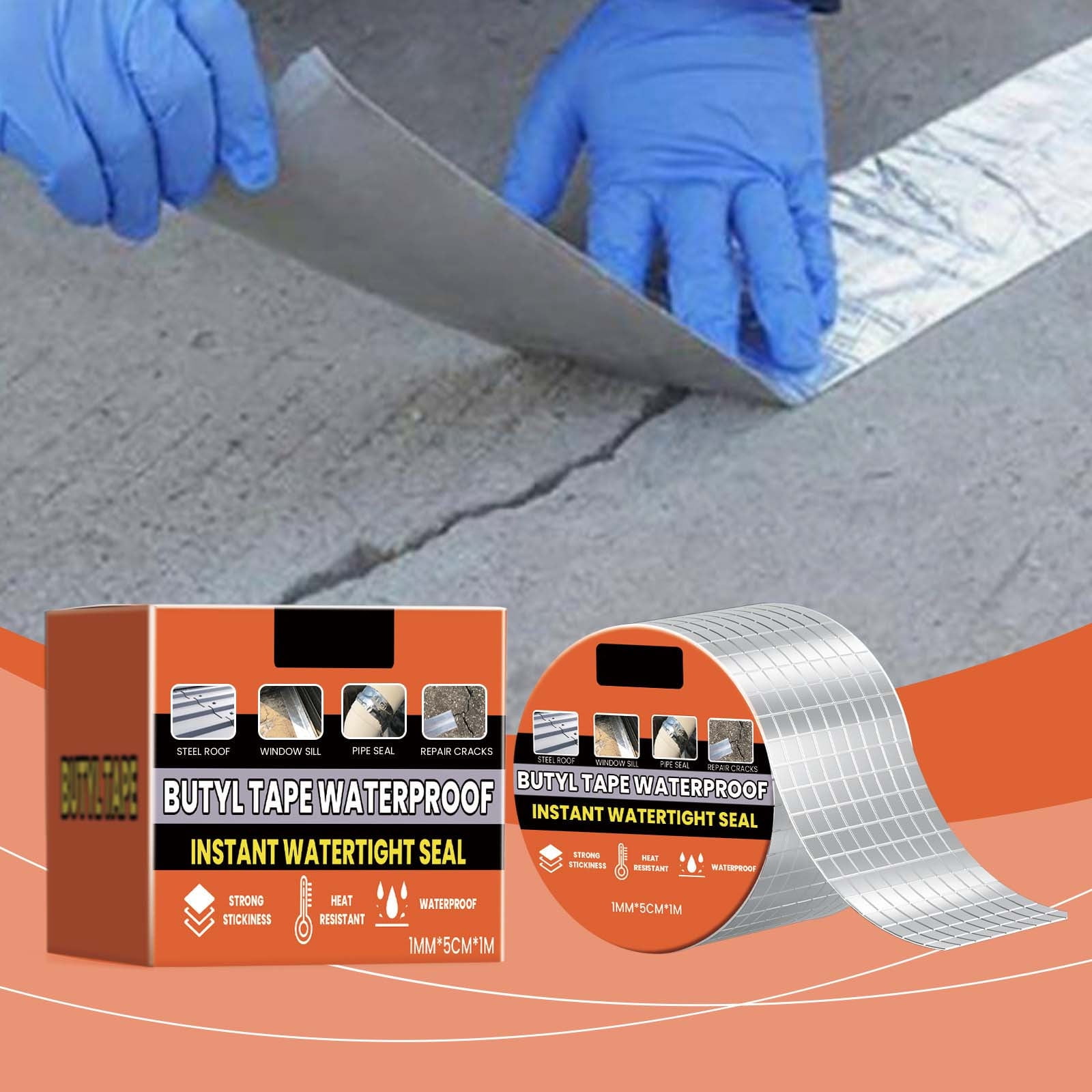 Gift savings tumgatte Butyl Adhesive Tape Waterproofing Roofing Leakage Plugging ...