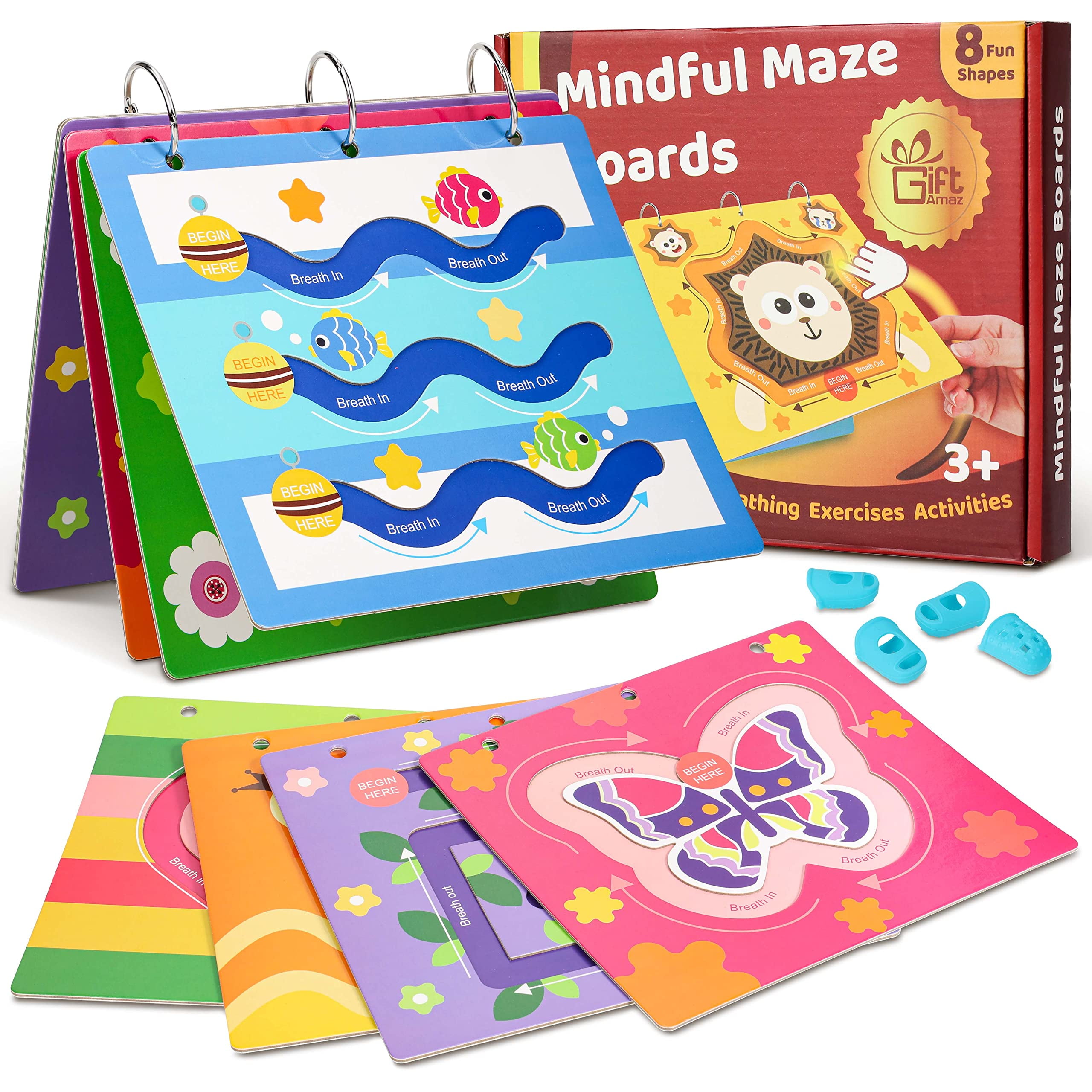 GiftAmaz Mindful Maze Boards, Calming Toys for Kids, Finger Path ...