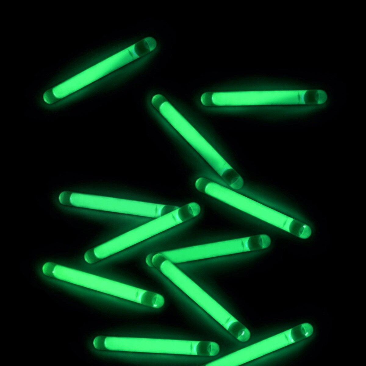GiftExpress 100 Pcs Small Green Glow Sticks/Mini Glow Sticks/Fishing ...