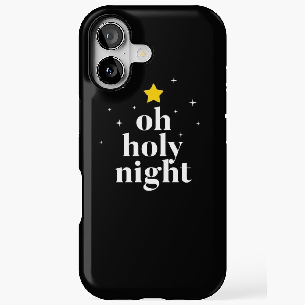 Giftable O Holy Night Christmas Holiday Design for iPhone 17 to 11 Pro ...