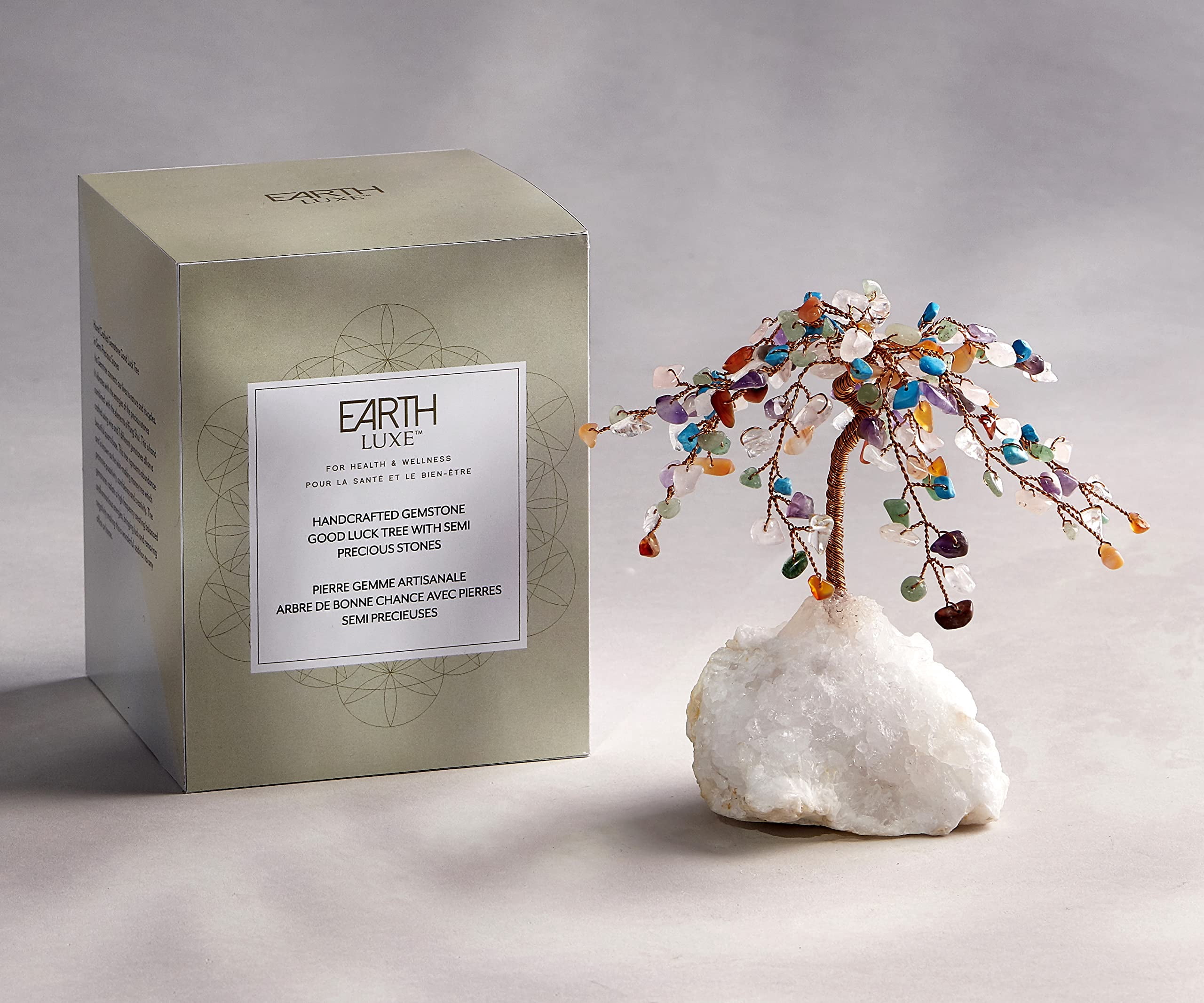 Giftcraft 935626 Hand Crafted Gemstone Good Luck Tree, 7 inches Height ...