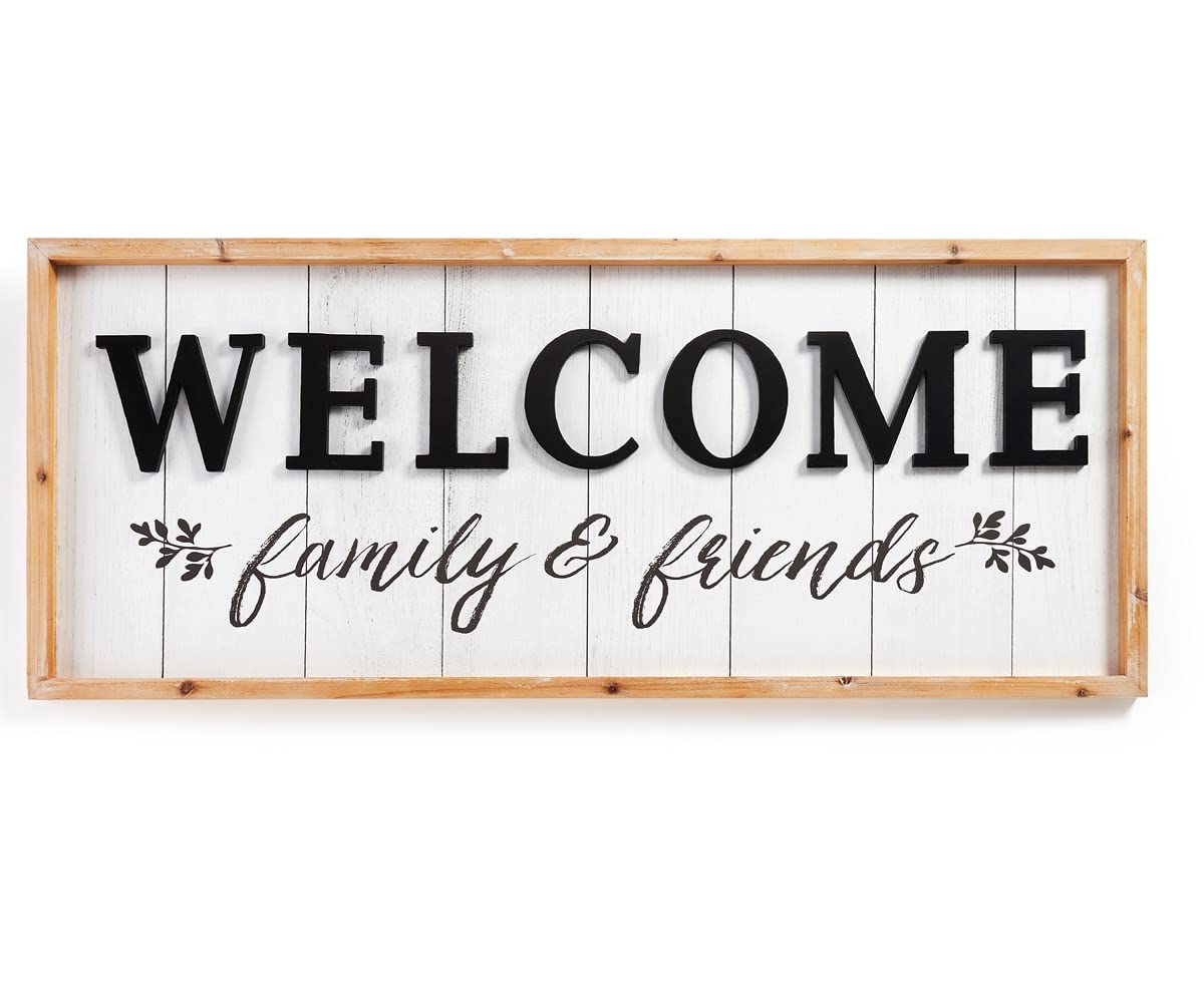 Giftcraft Framed Plank Welcome Sign - Walmart.com