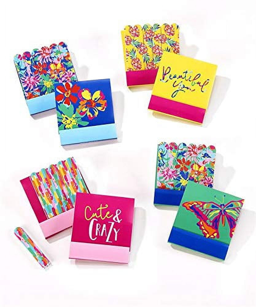 Giftcraft Match Box Floral Multicolored 2 x 2 Sandpaper Nail Files Set ...