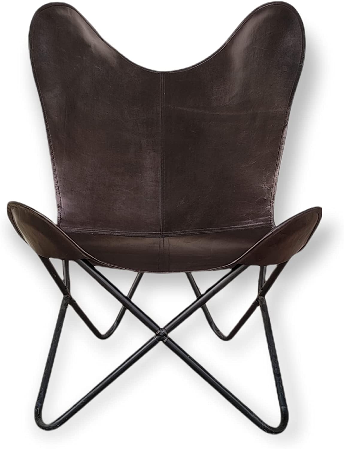 GifteQ Leather Butterfly Chair for Living Room for Adults Cow Print ...