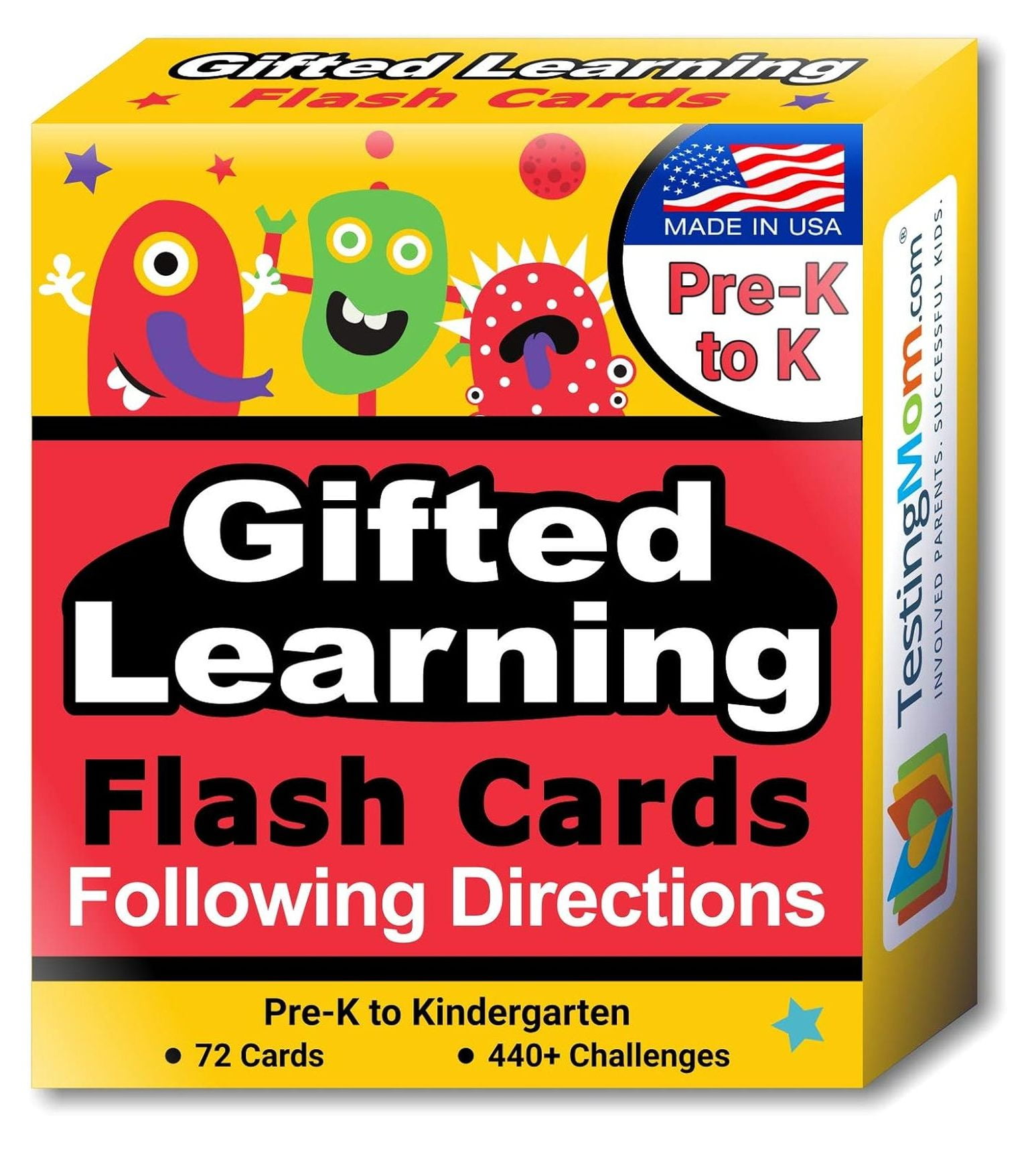 Gifted Learning Flash Cards Following Directions for Pre-K to ...