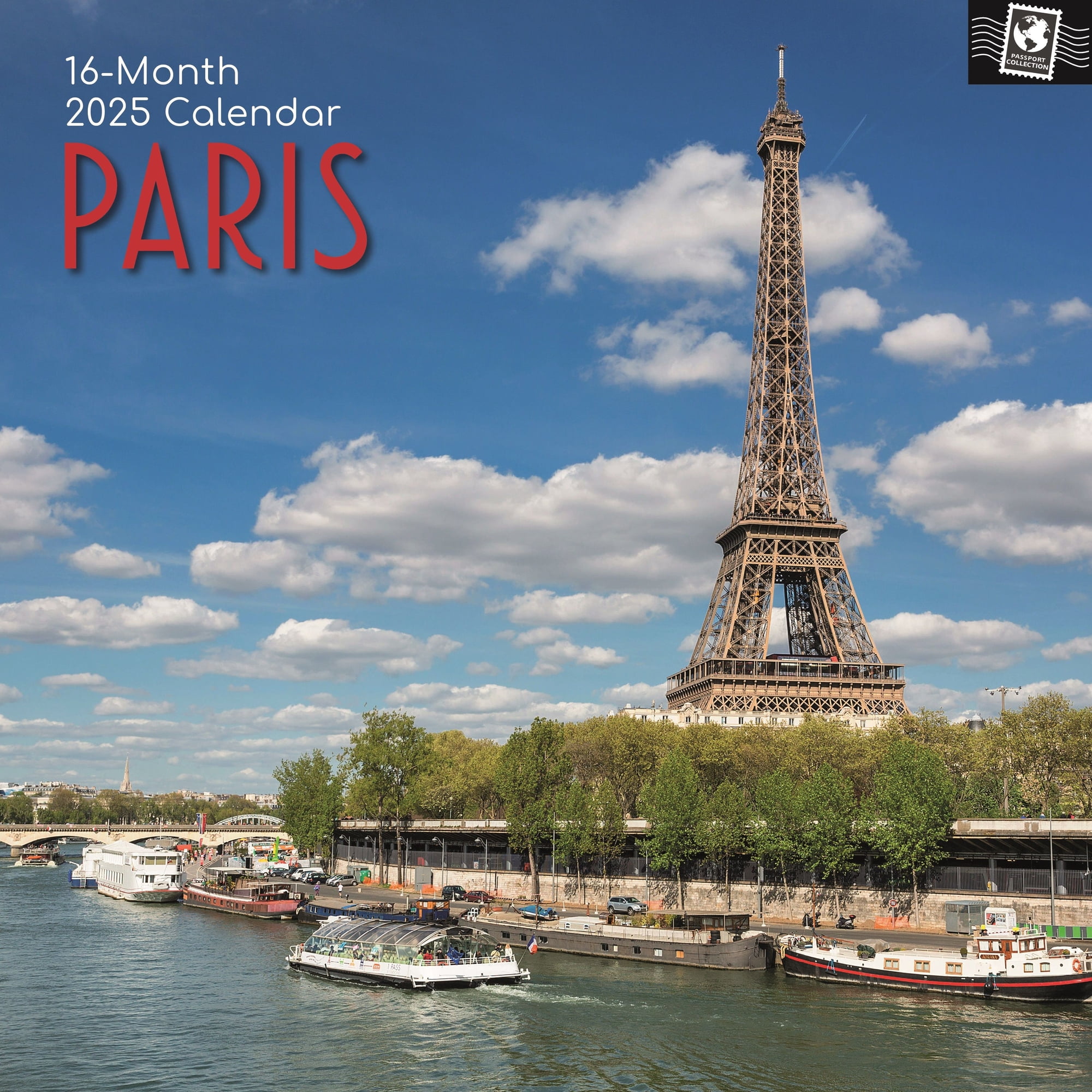 The Gifted Stationary 2025 Square Wall Calendar, Paris, 16-Month ...