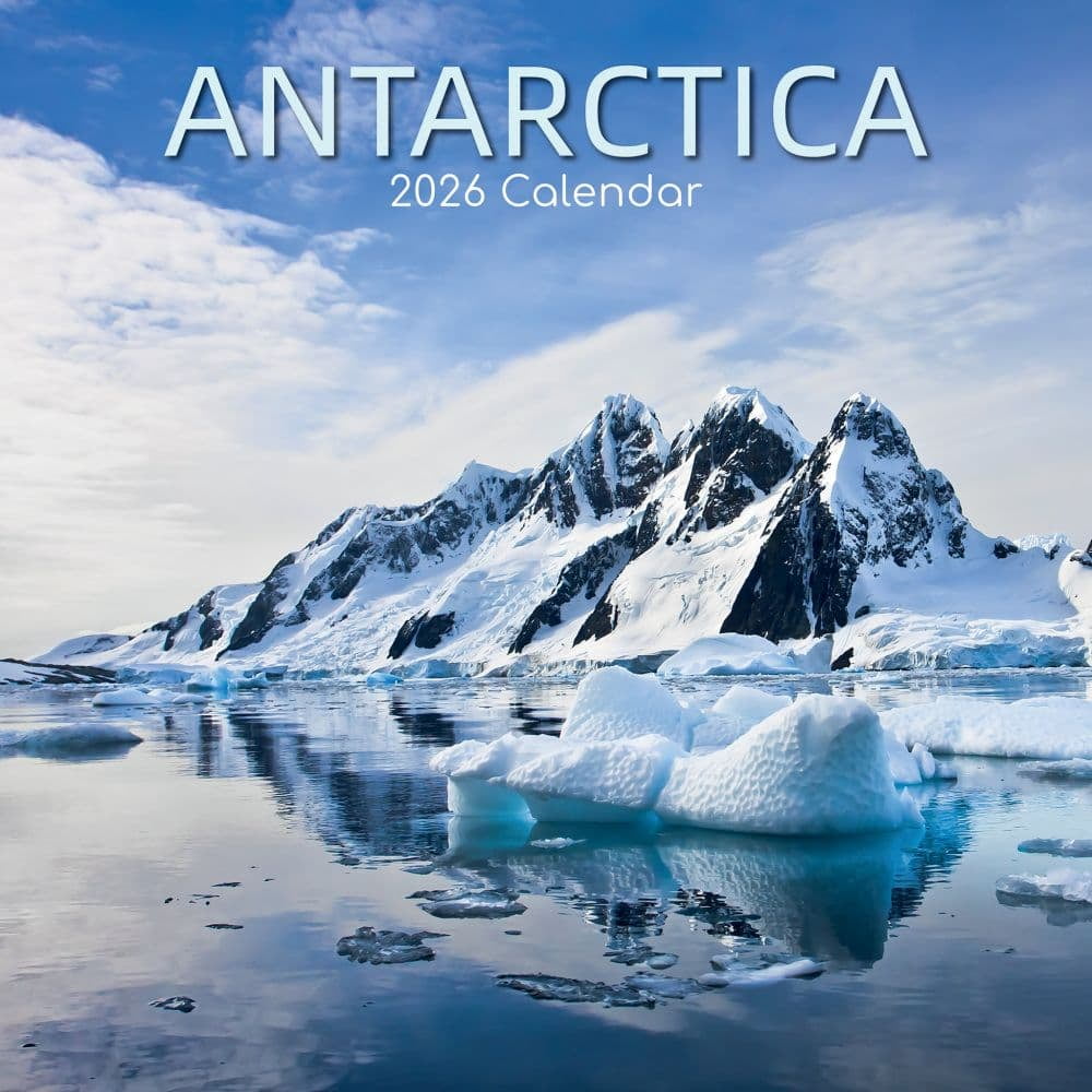 Gifted Stationery Co, Antartica 2026 Wall Calendar, 12'' X 12'', 16 ...